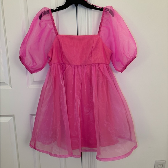 TCEC | Dresses | Tcec Puff Sleeve Pink Dress Never Worn | Poshmark